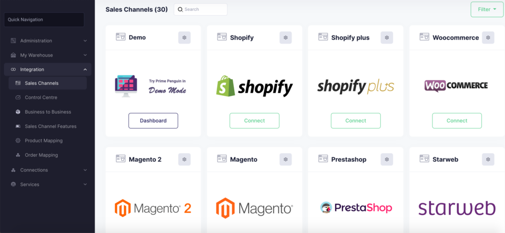 eCommerce Integration Platform | Prime Penguin